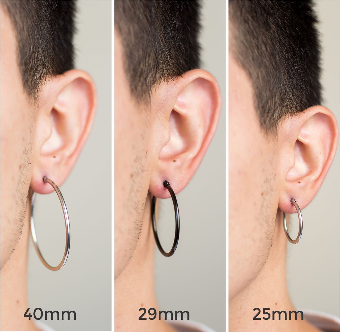 Brinco Masculino Argolas Grandes - CODE Brincos Masculinos - Loja Online