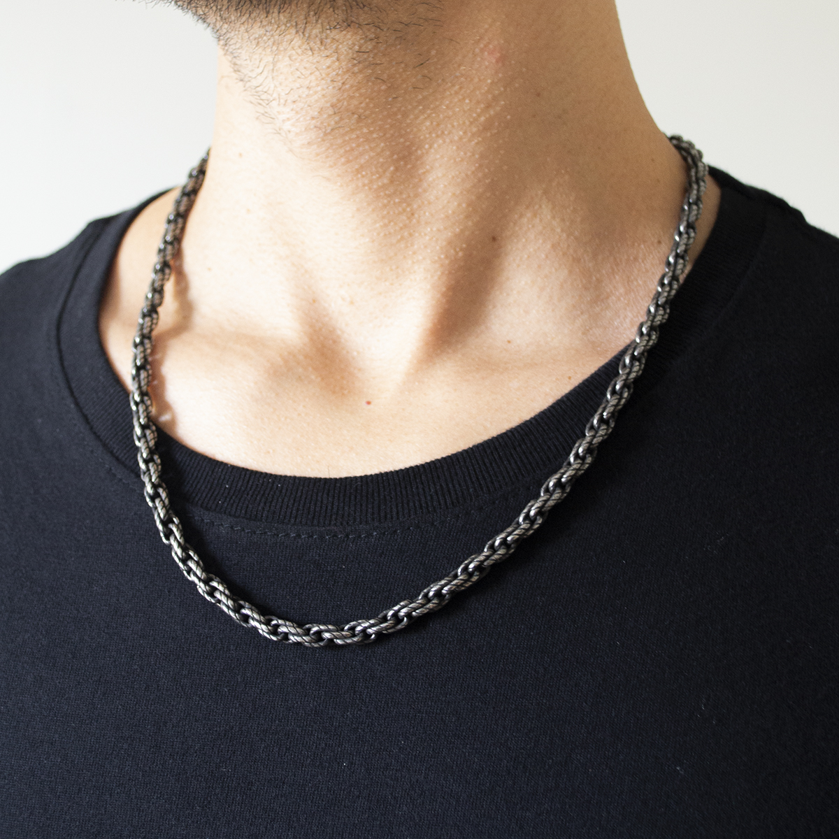 Colar Aço Inoxidável Brute - CODE Brincos Masculinos - Loja Online