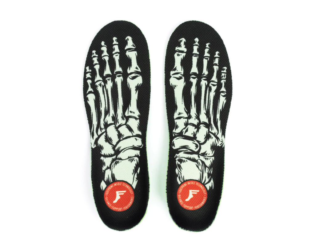 Palmilha FootPrint ORTHOTICS ELITE PRO Skeleton Black - JD Skate Shop