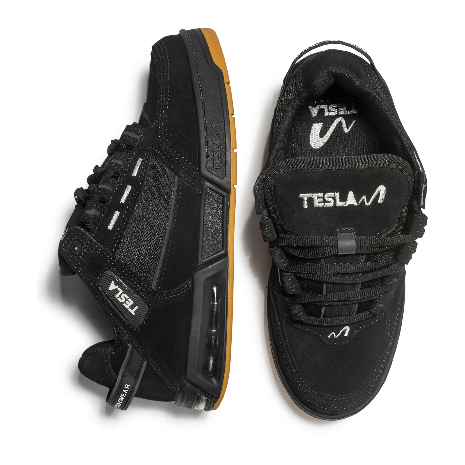 Tênis Tesla Coil Delux Black Gum - Exclusivo - JD Skate Shop