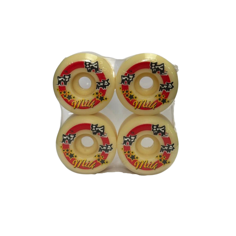 Roda Milk Conical Red Cicle 56mm 101a - JD Skate Shop