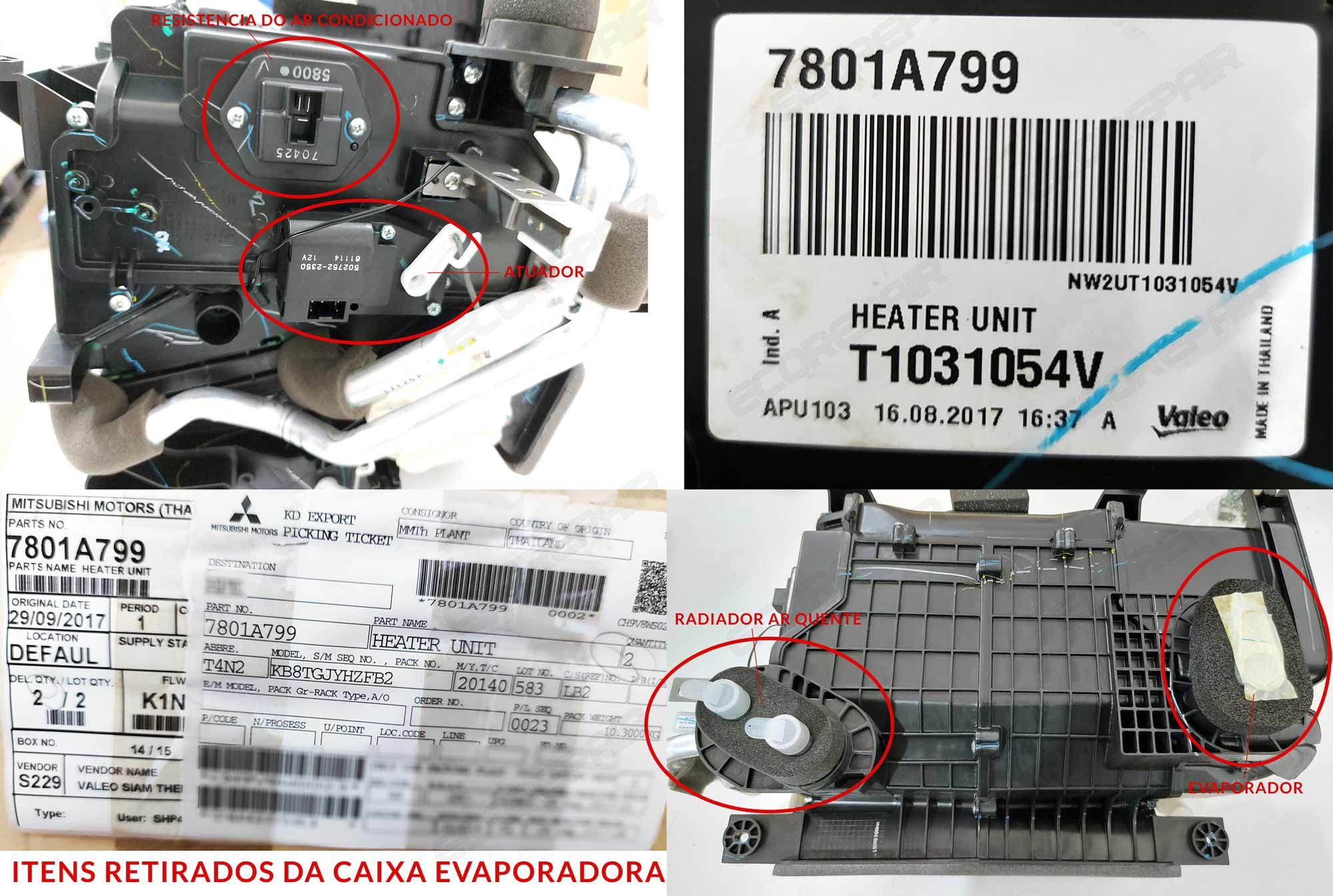 Resistencia Ar Condicionado L200 Triton Pajero Dakar - Original ...