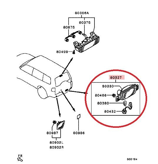 Lanterna de Neblina Pajero Full 2008-2015 8337A068 - Ecorepair Peças ...