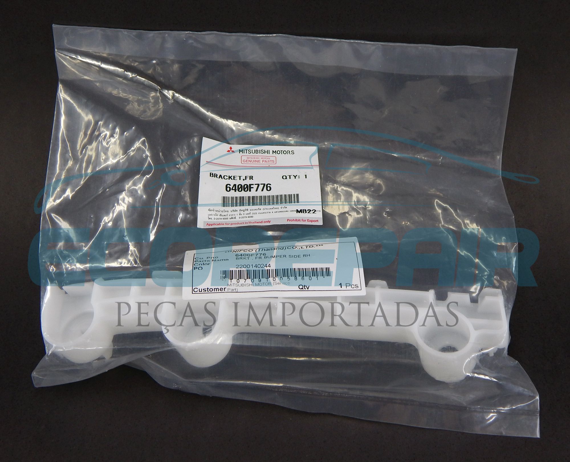 Suporte guia do para-choque dianteiro Nova L200 Triton 2016 ...