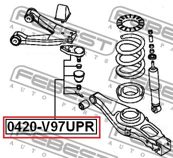 Pivo Superior da bandeja traseira Pajero Full 4110A073 - Ecorepair ...