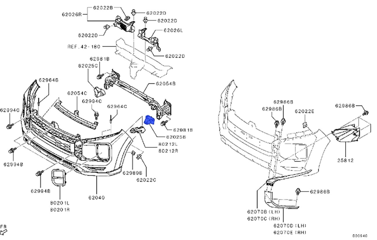 Enchimento Parachoque Dianteiro Outlander Sport - Original - Ecorepair ...