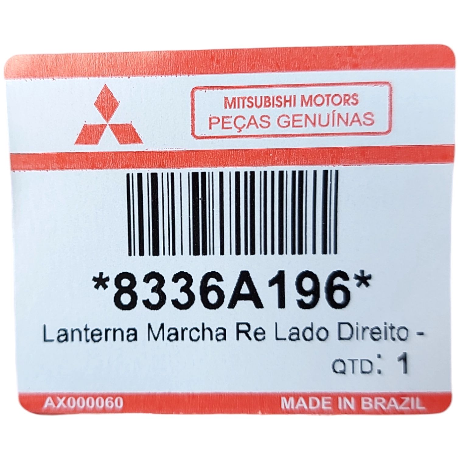 Lanterna tampa traseira Direita Outlander Sport - Original - Ecorepair ...