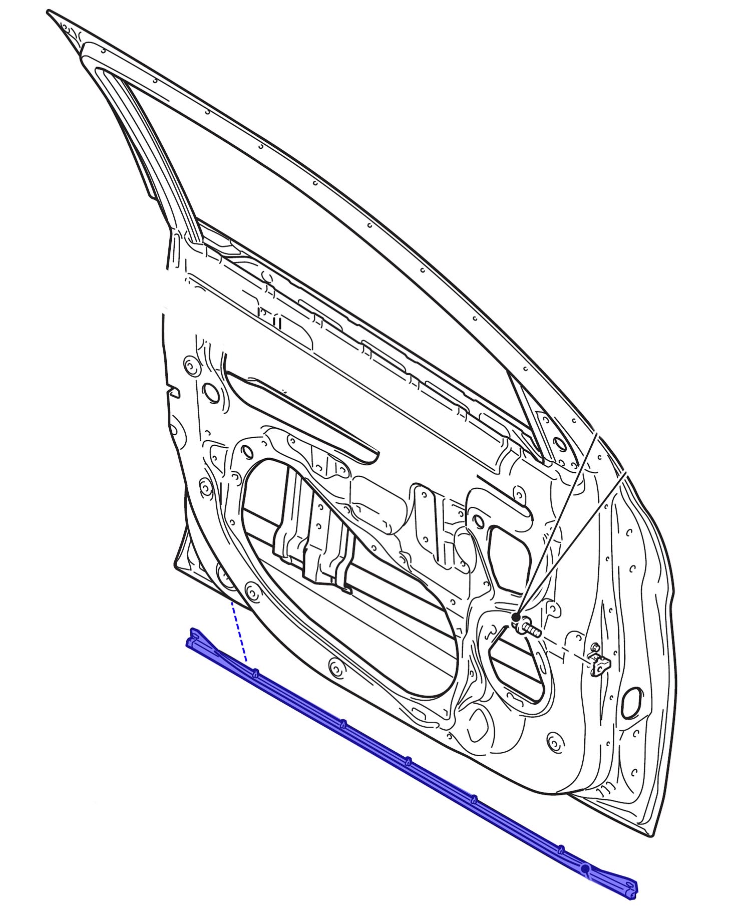 Borracha inferior porta dianteira ASX 2010-2020 - Original - Ecorepair ...