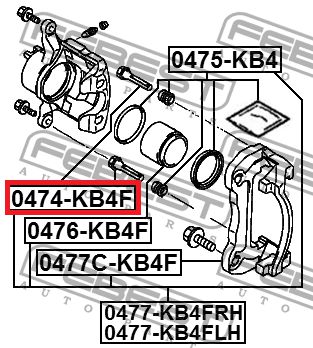 Pino guia pinça de freio dianteira Mitsubishi L200 Triton Pajero Dakar ...
