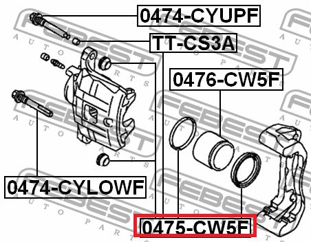 Kit Reparo de freio dianteiro Mitsubishi ASX Delica Outlander Lancer ...