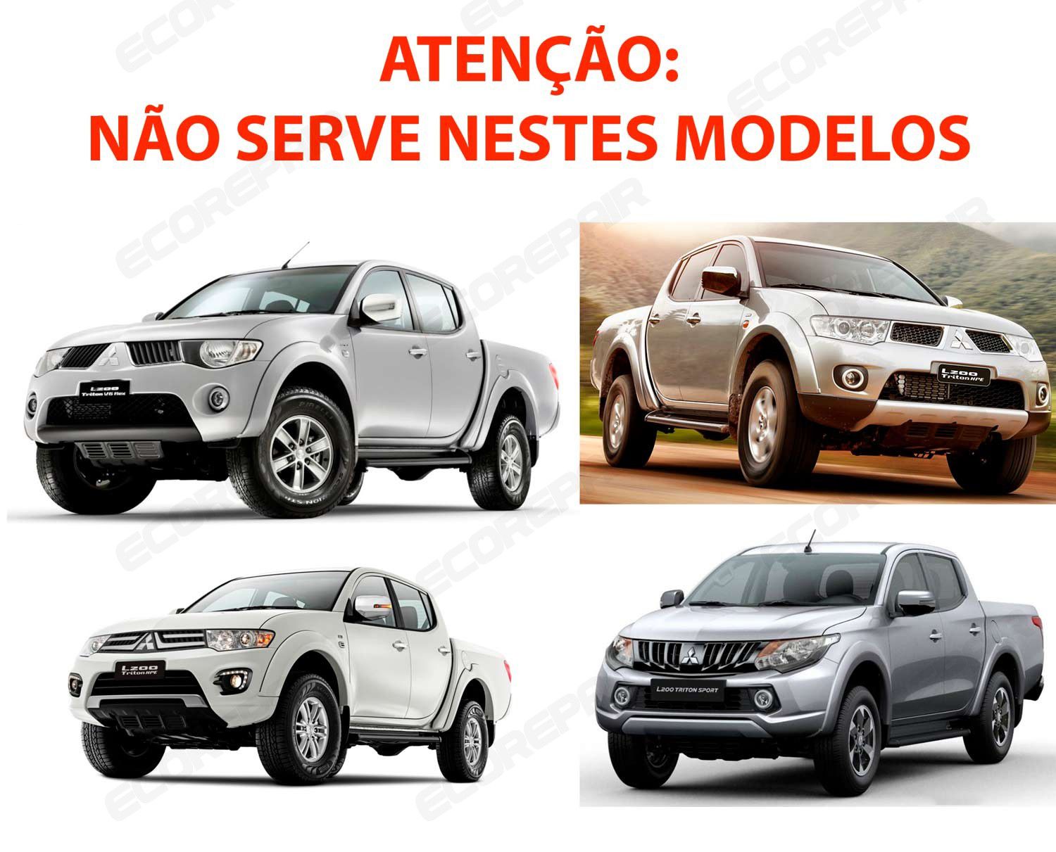 Bigode inferior parachoque dianteiro L200 Triton - Original - Ecorepair ...