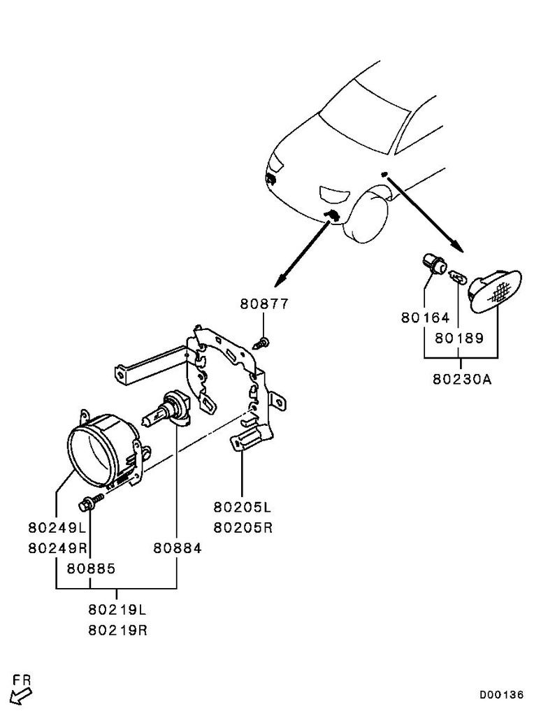 Par Lanterna pisca paralama L200 Triton Pajero Dakar- Original ...