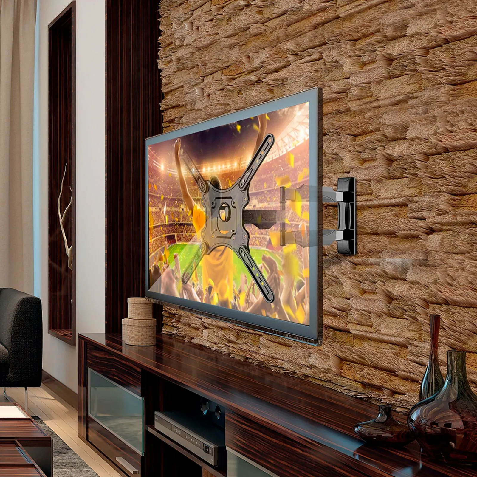 Suporte tv,suporte triarticulado,suporte articulado,suporte tv parede ...