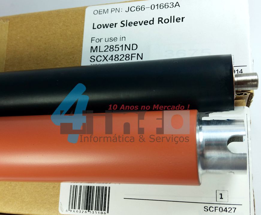 Kit Fusor Rolo Pressor JC66-01663A + Rolo Fusor JC66-02846A SCX 4833 ...