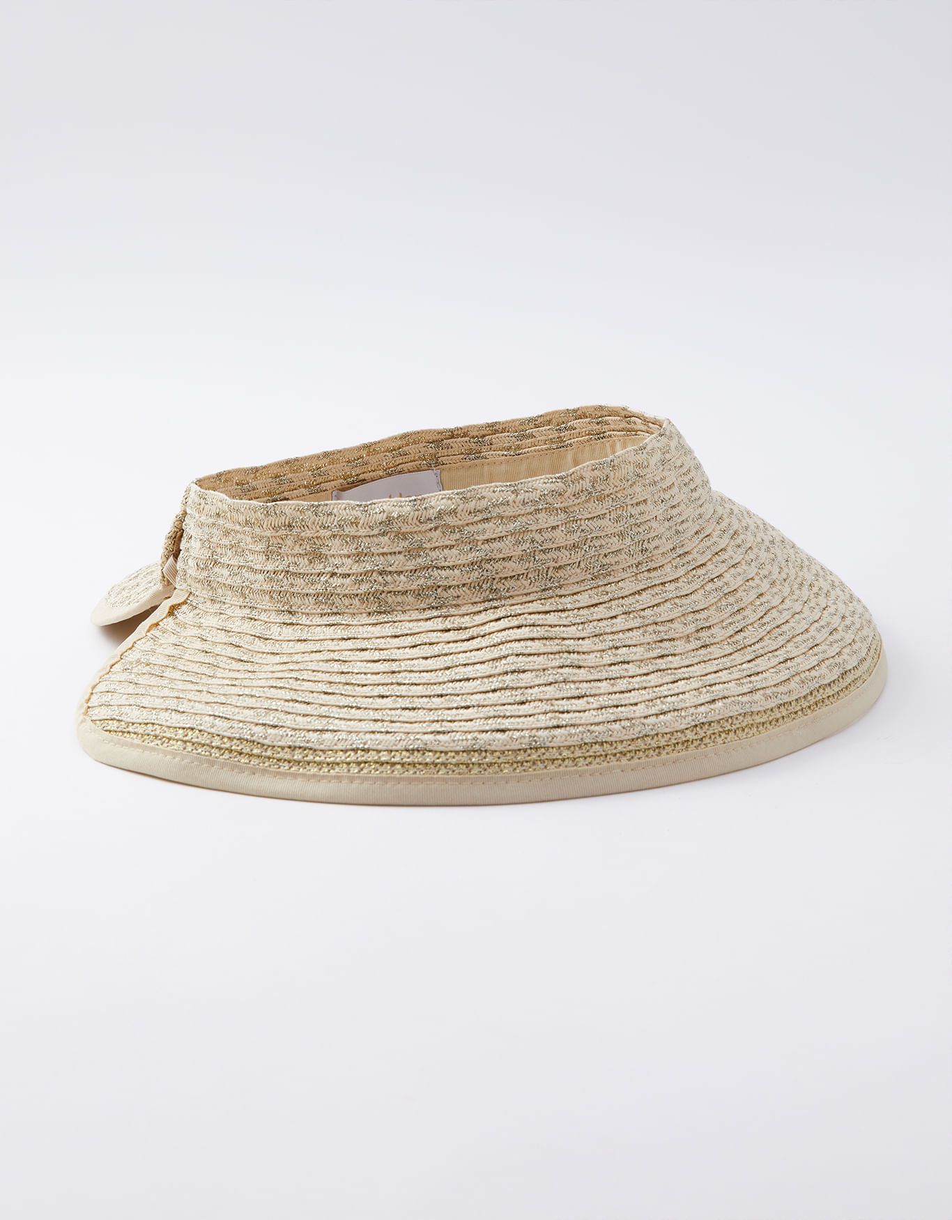 Viseira lurex dourado shoulder praia sol piscina - Paragrapho Modas ...