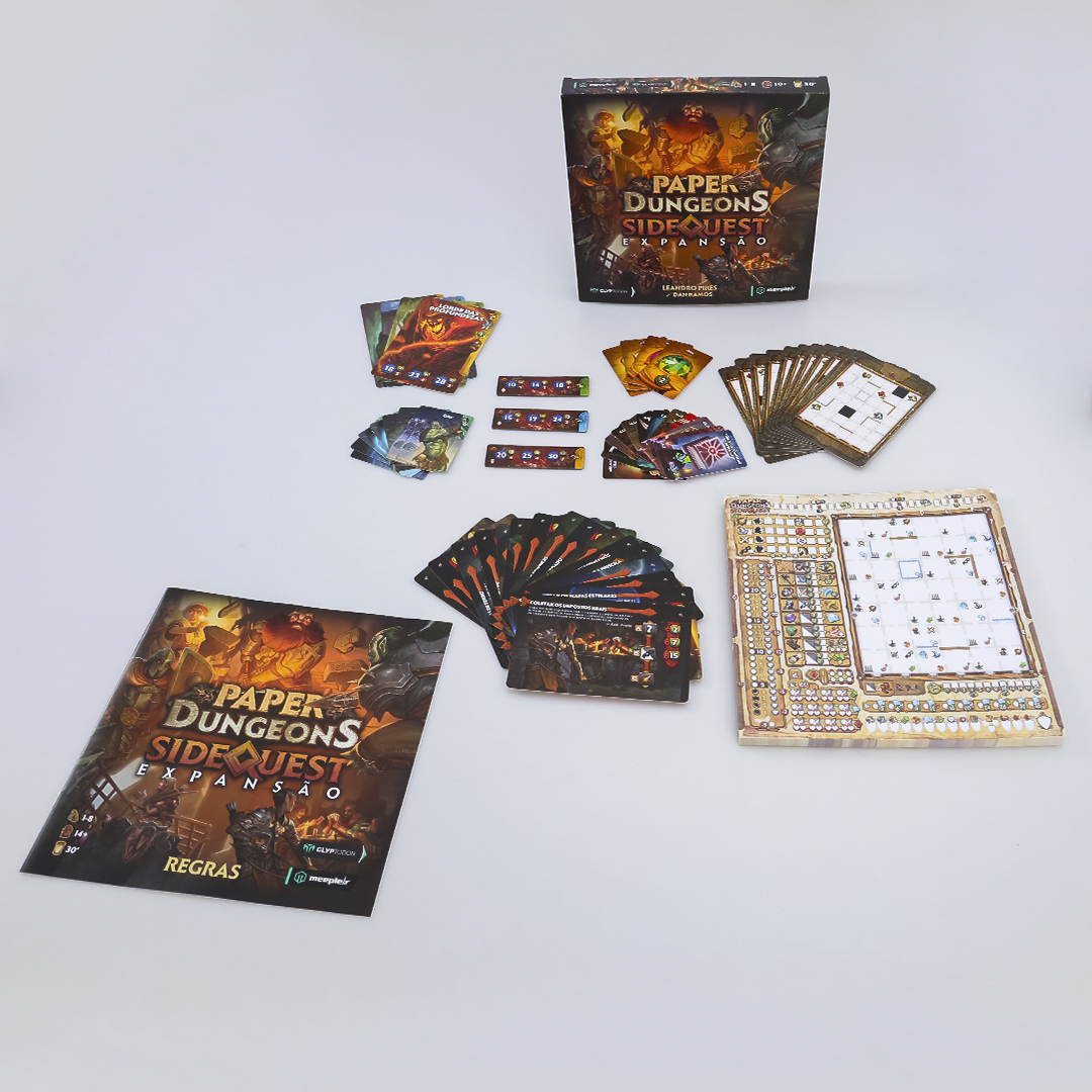 Combo Paper Dungeons e Expansões - meeplebr