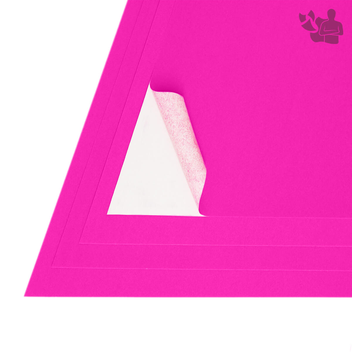 Papel Adesivo Neon - Pink - 180g - A4 - SupperPapel | 10 anos!