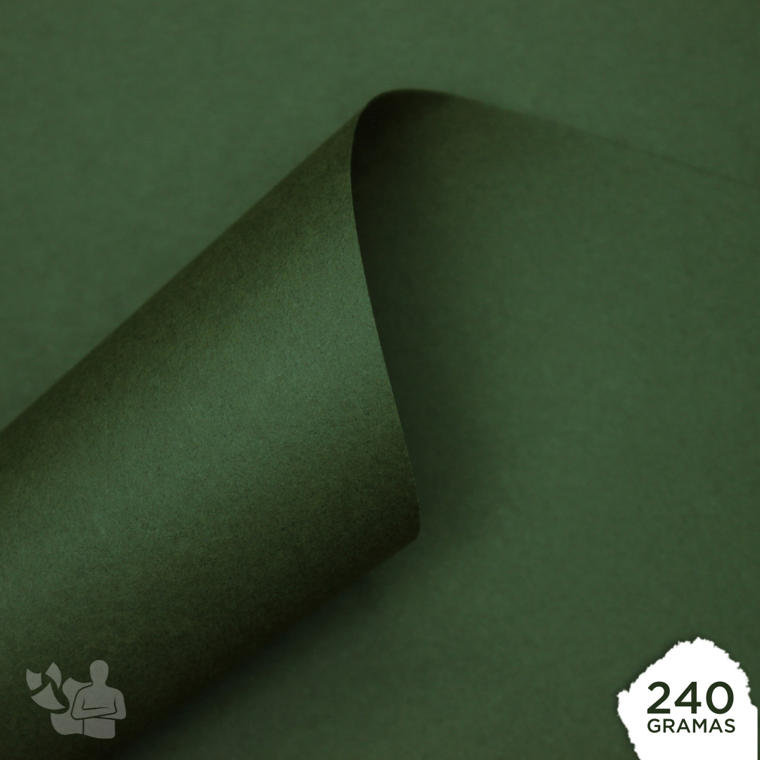Papel Kraft - Card Plus Green - 240g - A3 - SupperPapel | 11 anos!