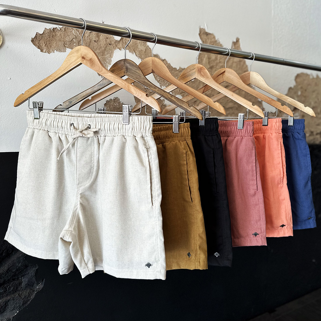 Kit 2 Shorts de Linho Casual Masculinos Natural Crú e Preto - LaVíbora ...