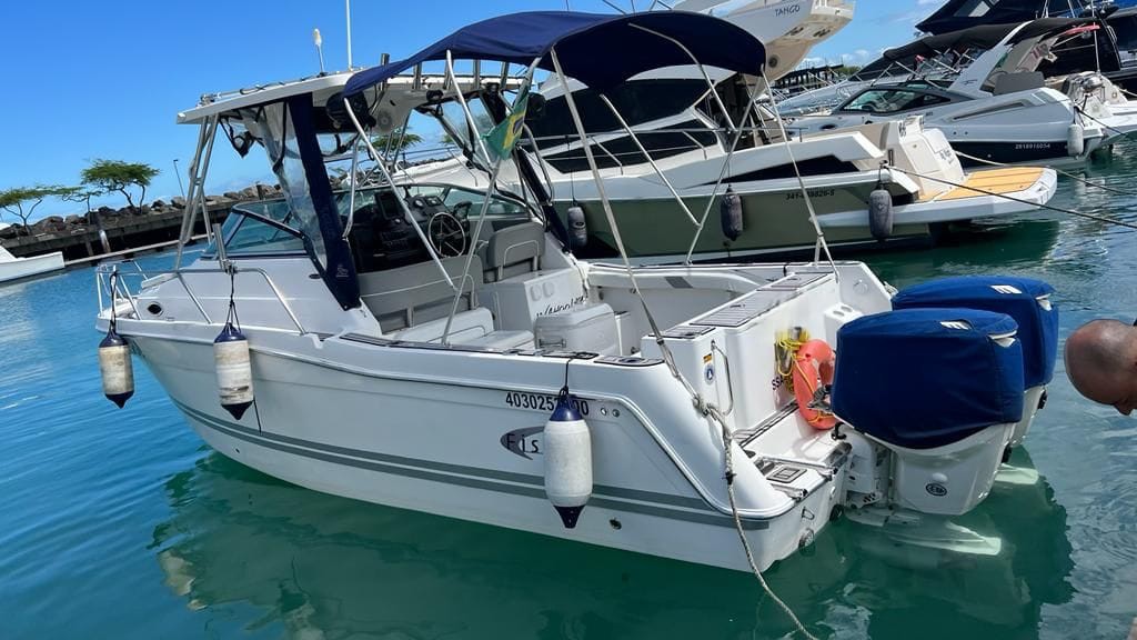 Lancha Fishing 28 Wa com parelha Evinrude - vistamarnautica