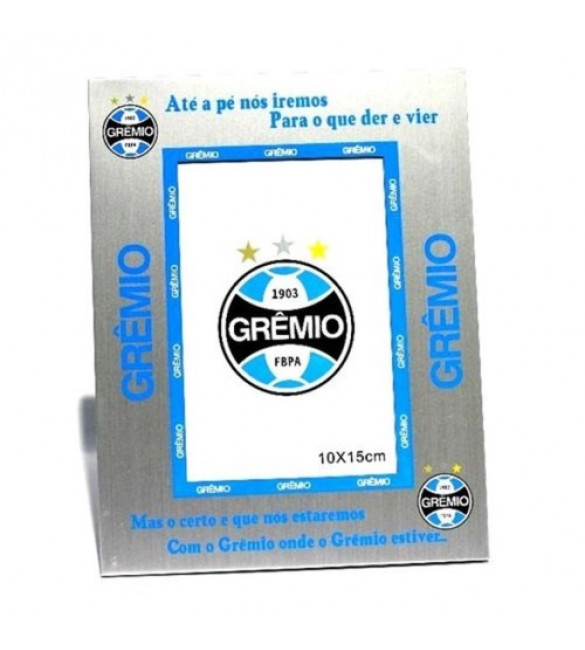 Porta Retrato Grêmio em Metal Para Foto 10x15cm - Cia Bebê