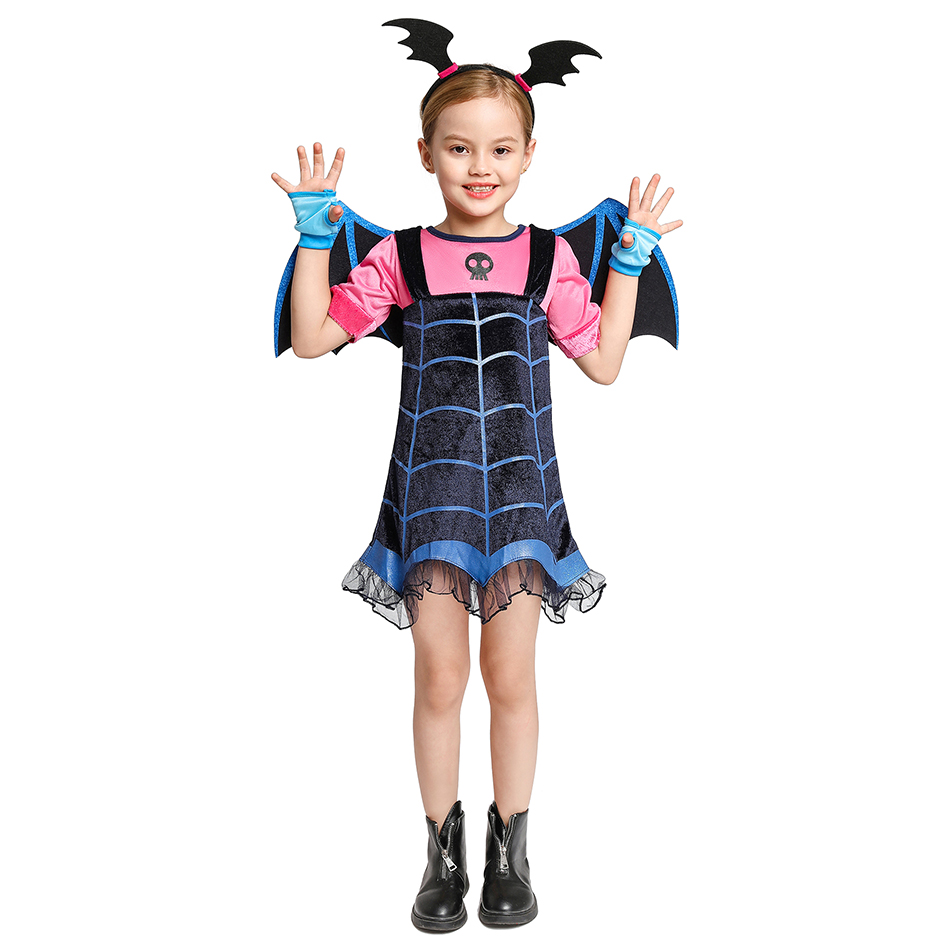 Vestido Fantasia Vampirinha Helloween Cosplay - Cia Bebê