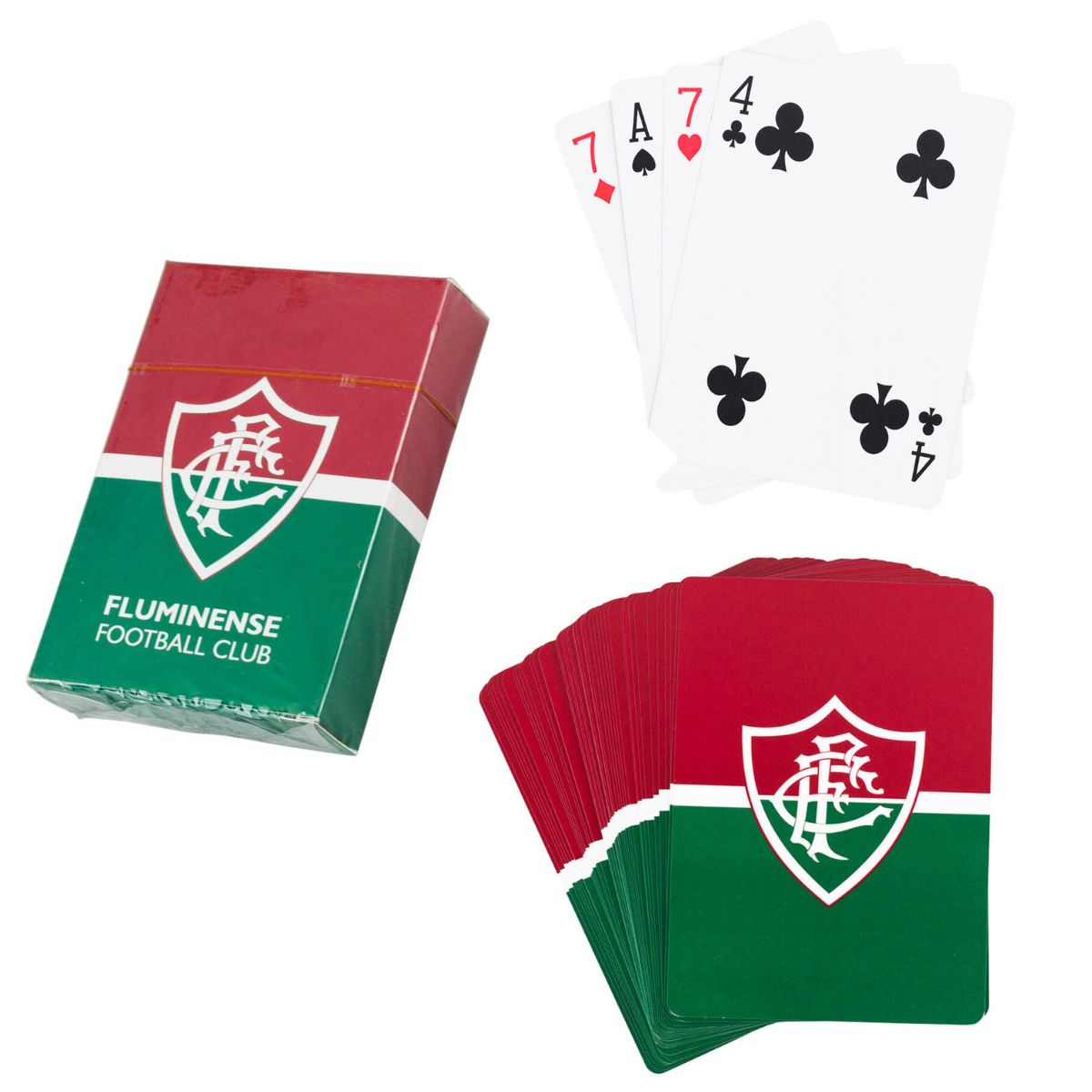 Baralho de Plástico Fluminense Oficial - Cia Bebê Baralho de Plástico Fluminense Oficial - Cia Bebê