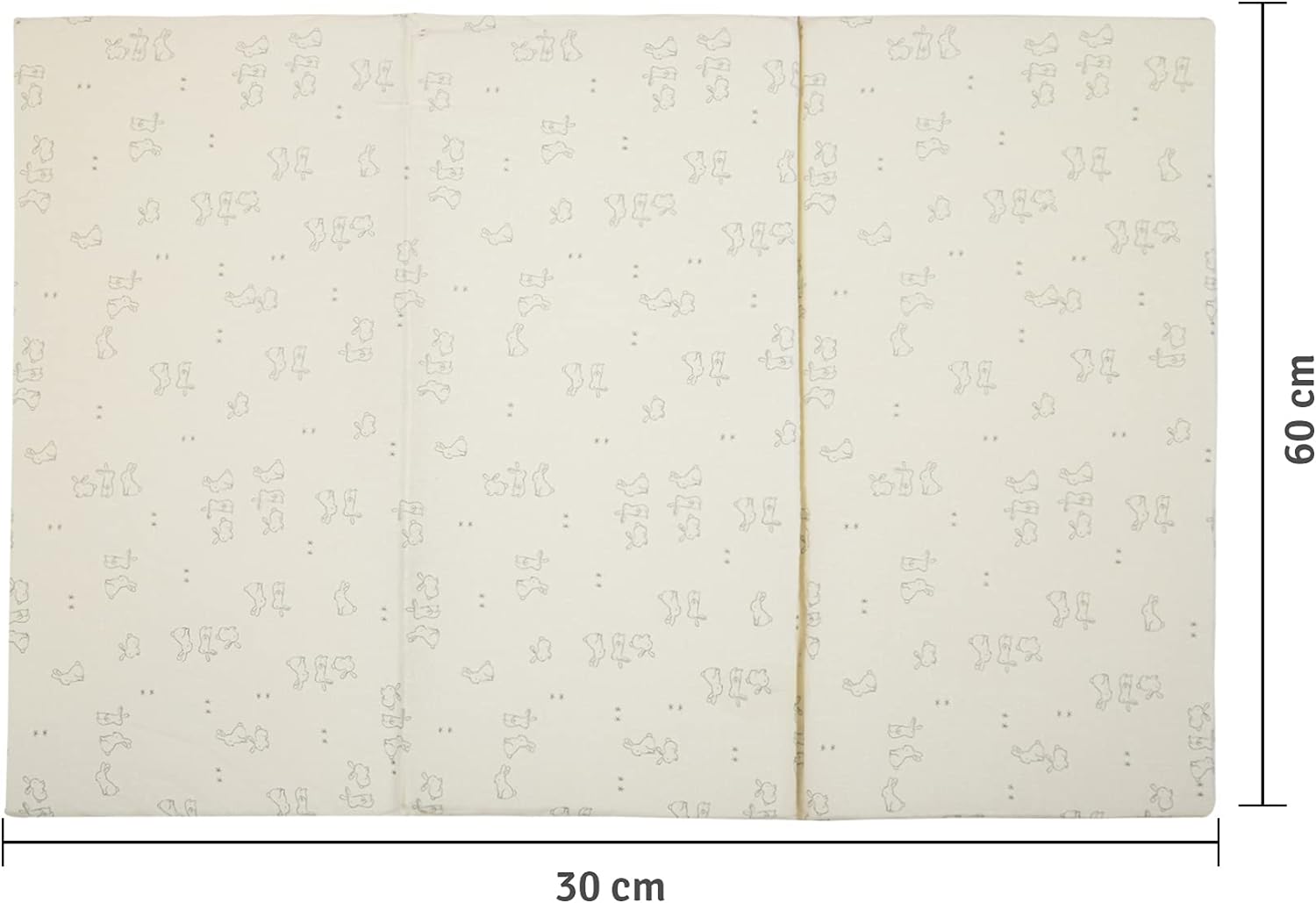 Colchonete Dobrável Bebê Família Coelho 95 X 60Cm Papi - Cia Bebê