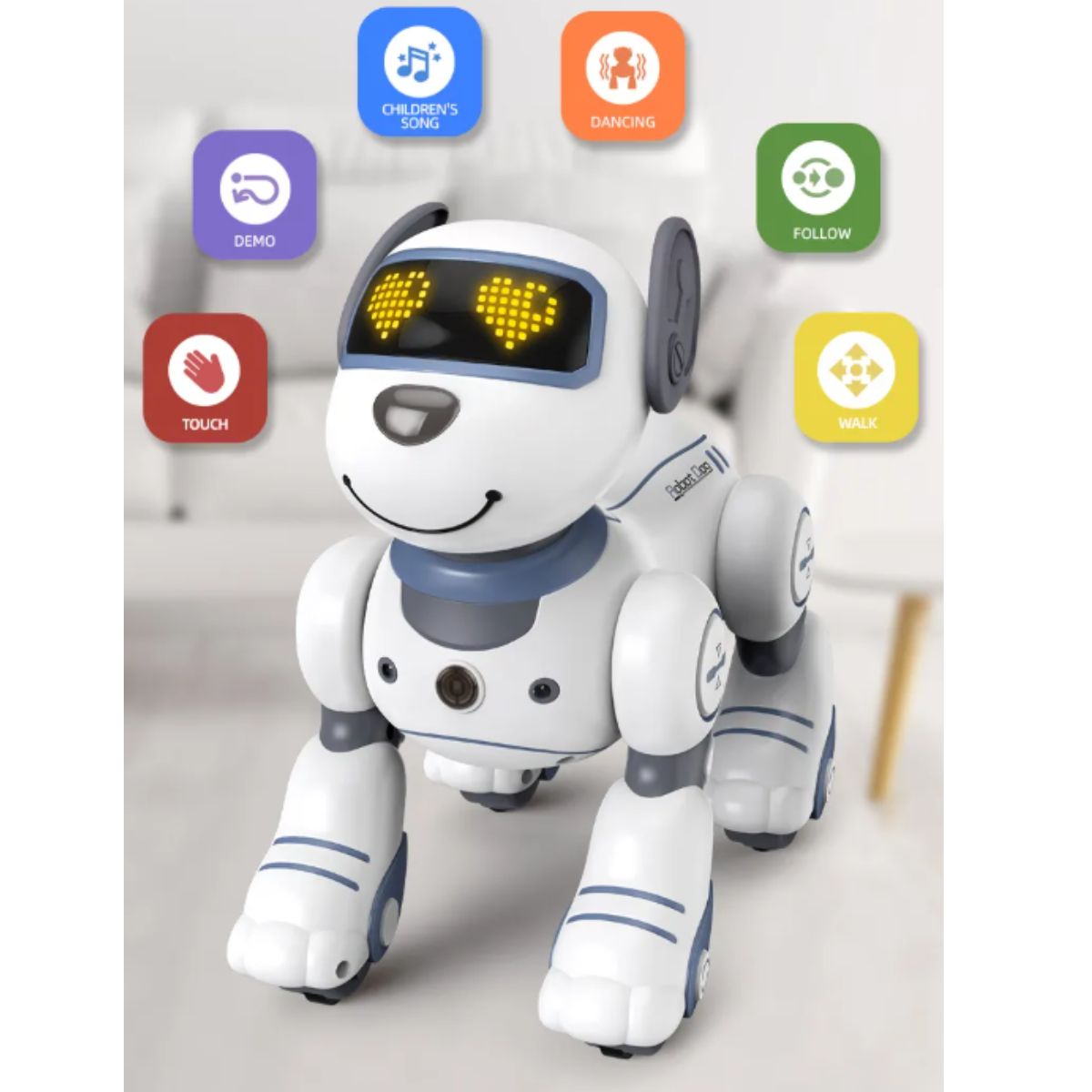 Cachorro Robô Inteligente Acrobata Com Controle Som e Sensor - Cia Bebê