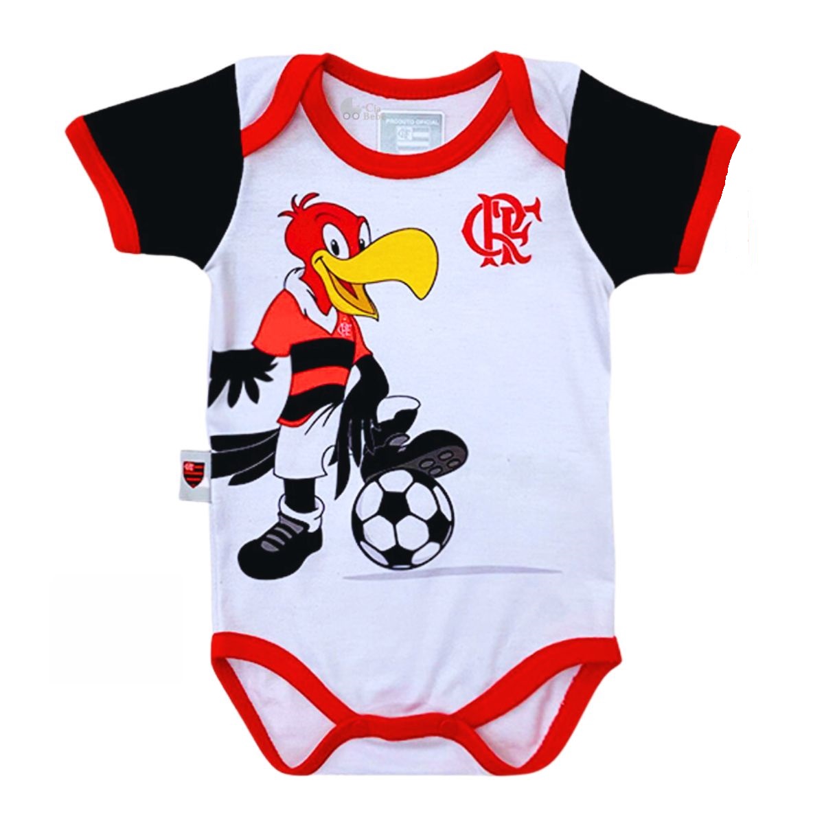 Body Bebê Flamengo Mascote Baby Oficial - Cia Bebê