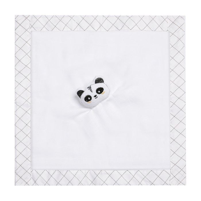 Naninha Bebê Panda Ben Papi Friends 40Cm X 40Cm - Cia Bebê