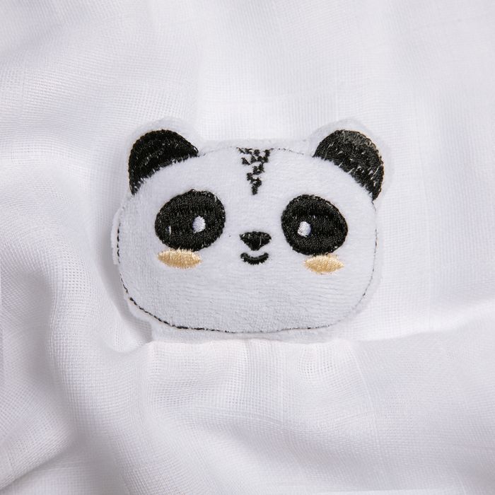 Naninha Bebê Panda Ben Papi Friends 40Cm X 40Cm - Cia Bebê