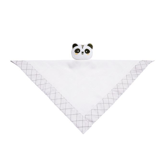 Naninha Bebê Panda Ben Papi Friends 40Cm X 40Cm - Cia Bebê