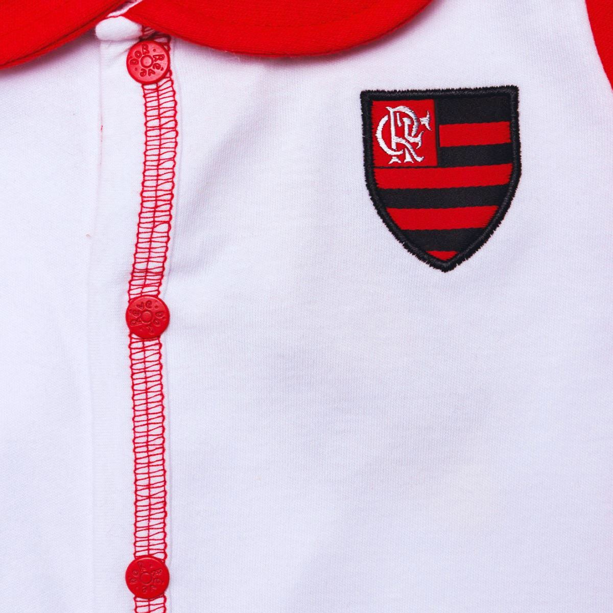 Kit Bebê Flamengo Saída de Maternidade Com 3 Peças Oficial - Cia Bebê