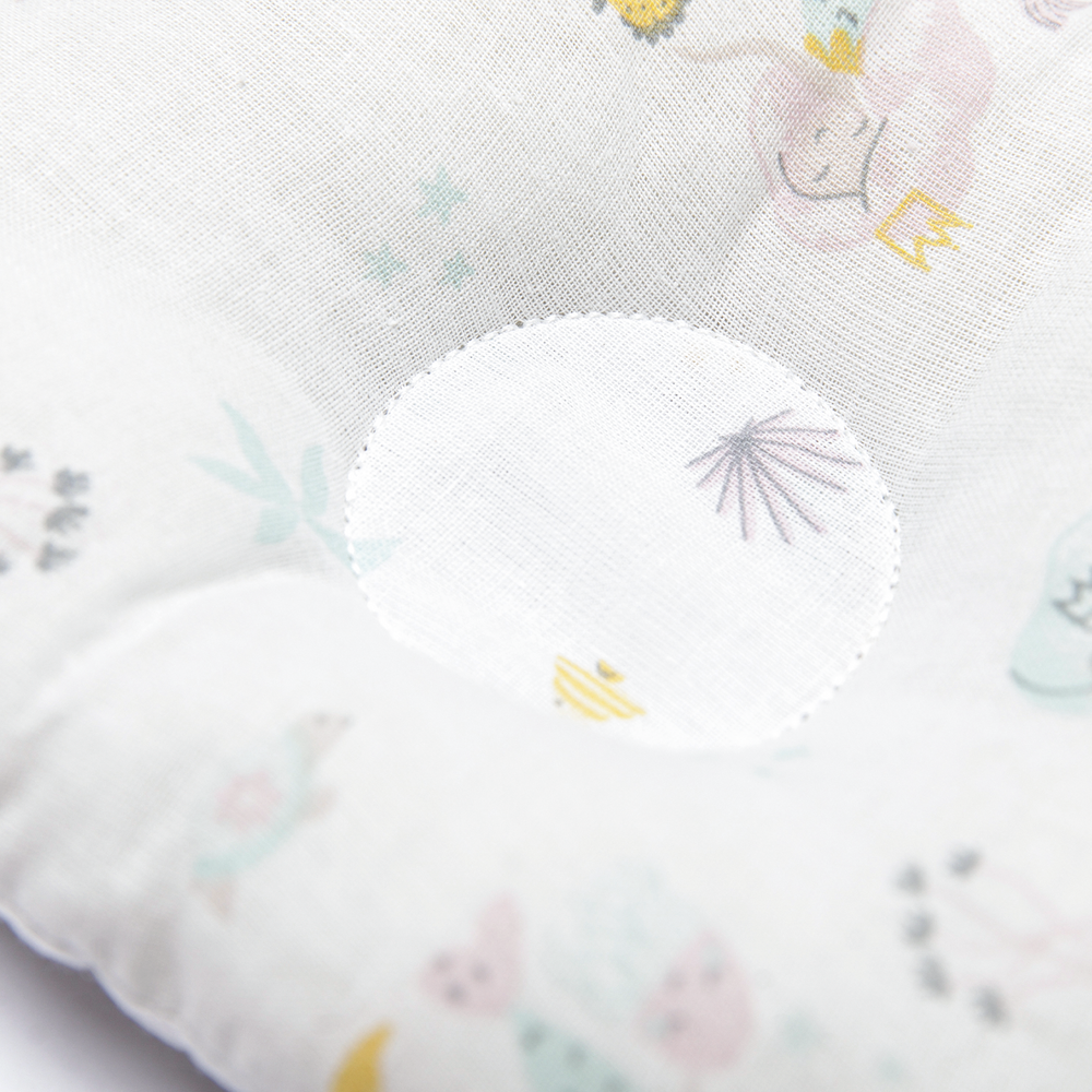 Travesseiro Bebê Anatômico Estampado Sereia Papi - Cia Bebê