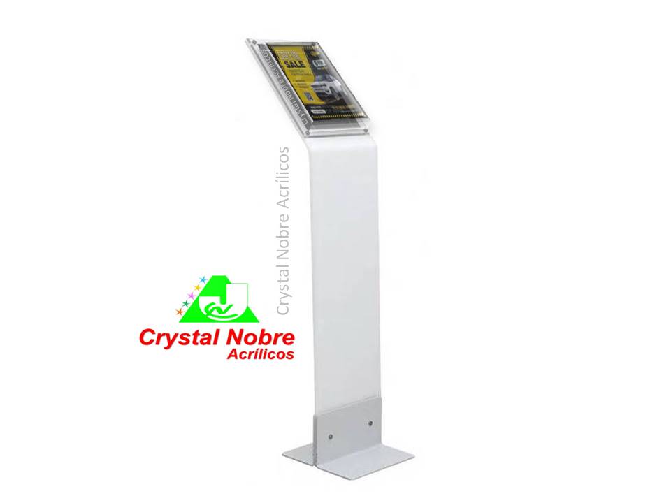 Display Totem Pedestal Expositor Crystal Nobre Acrílicos - Crystal ...
