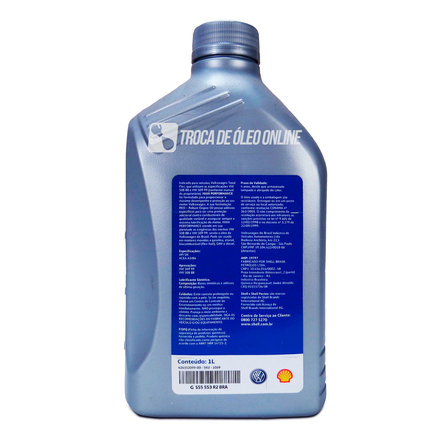 Vw Maxi Performance 5w40 508.88 / 509.99 - Troca de Óleo Online