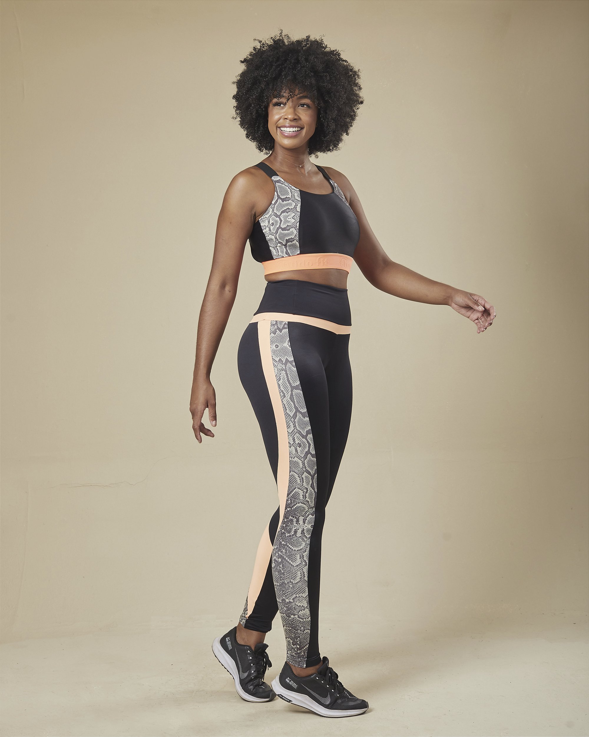 Legging Black Snake - Fluido Fit