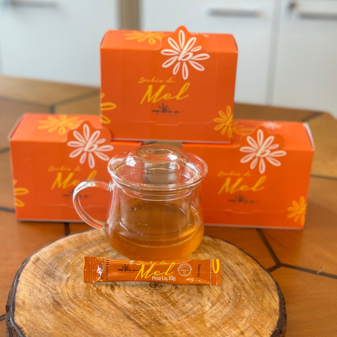 Sachê de Mel MBee 250g - Caixa contêm 25 unidades com 10g cada. - MBee ...