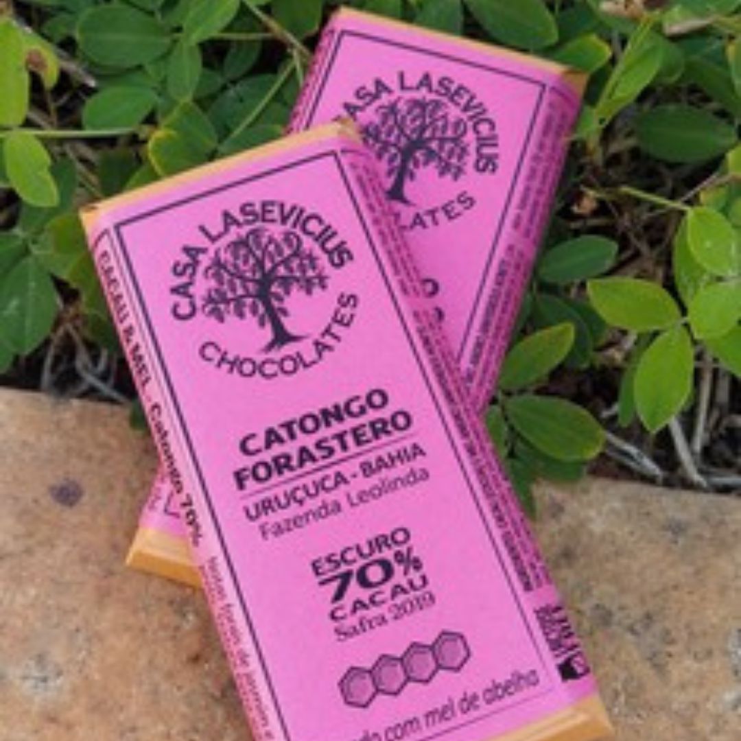 Chocolate Lasevicius - Catongo Forastero 70% - MBee - Mel de Terroir.