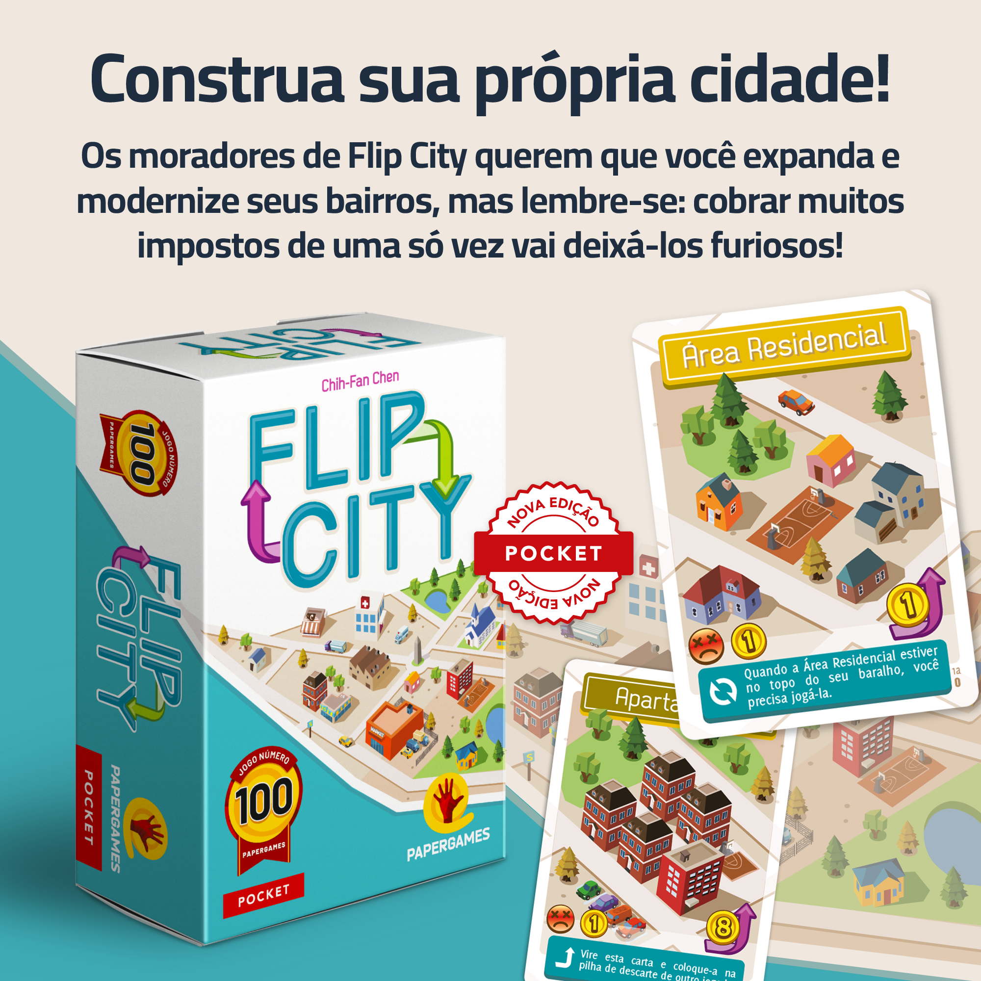 Flip City (Linha Pocket) - PaperGames - Revendedores