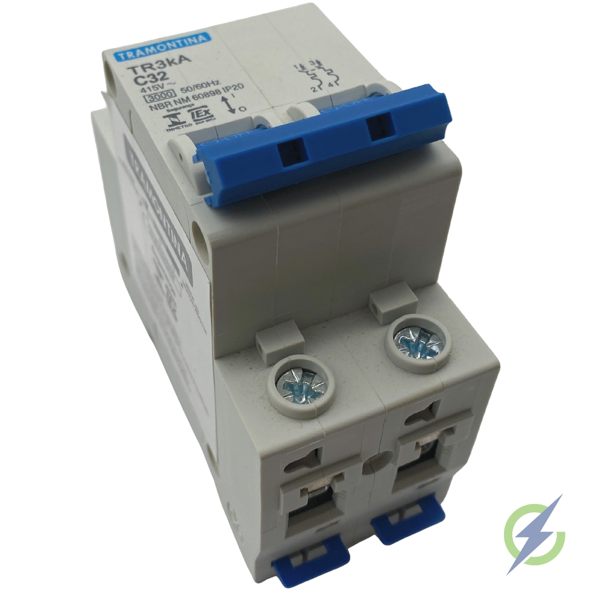 DISJUNTOR BIP DIN TERM TR3KA 2P 32A CURVA C - TRAMONTINA - JS Quality Energy Equipamentos ...