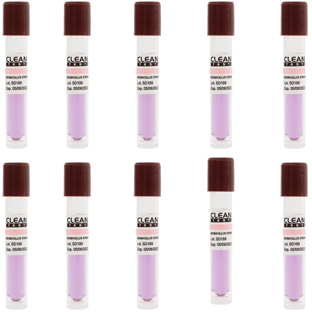 Teste Biológico para Autoclave a Vapor Clean Test C/50 Clean UP ...