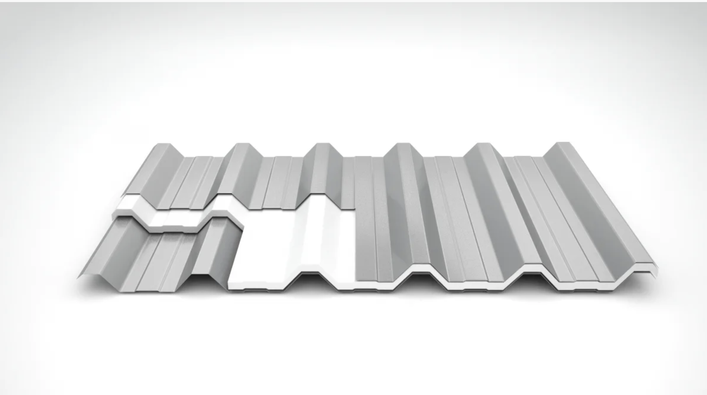 Telha Sanduíche Trapezoidal 40 Termoacústica - Comprar Telhas Online