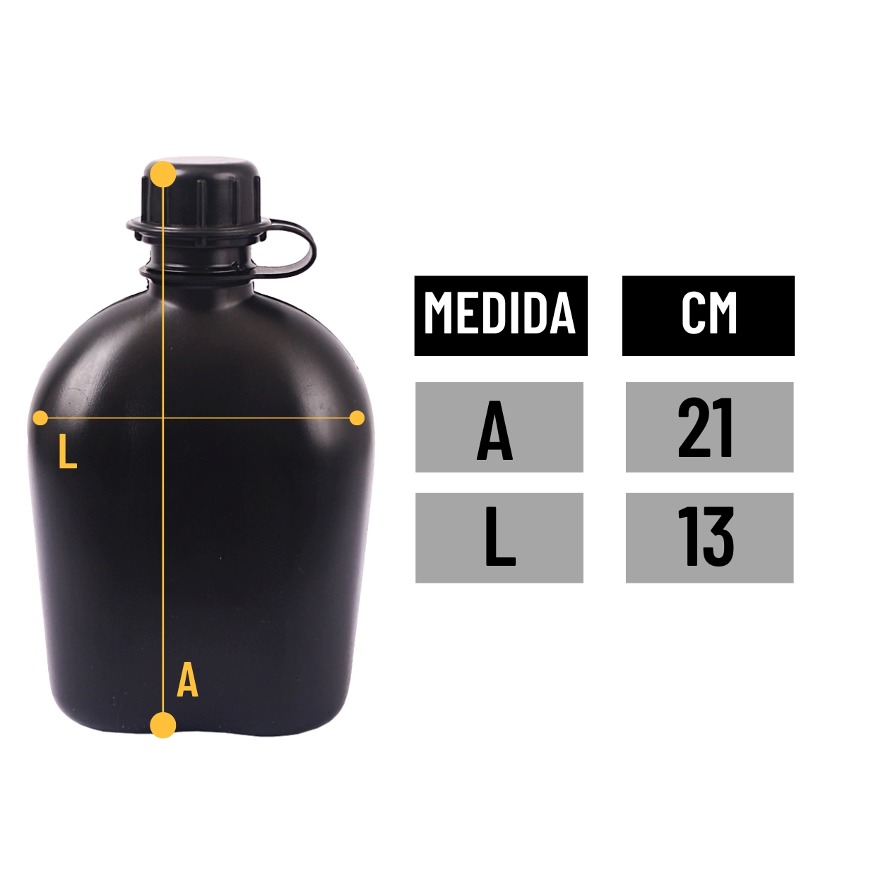 Cantil de Polietileno 900 ML - LOJA WWART - Tático Militar | Airsoft ...