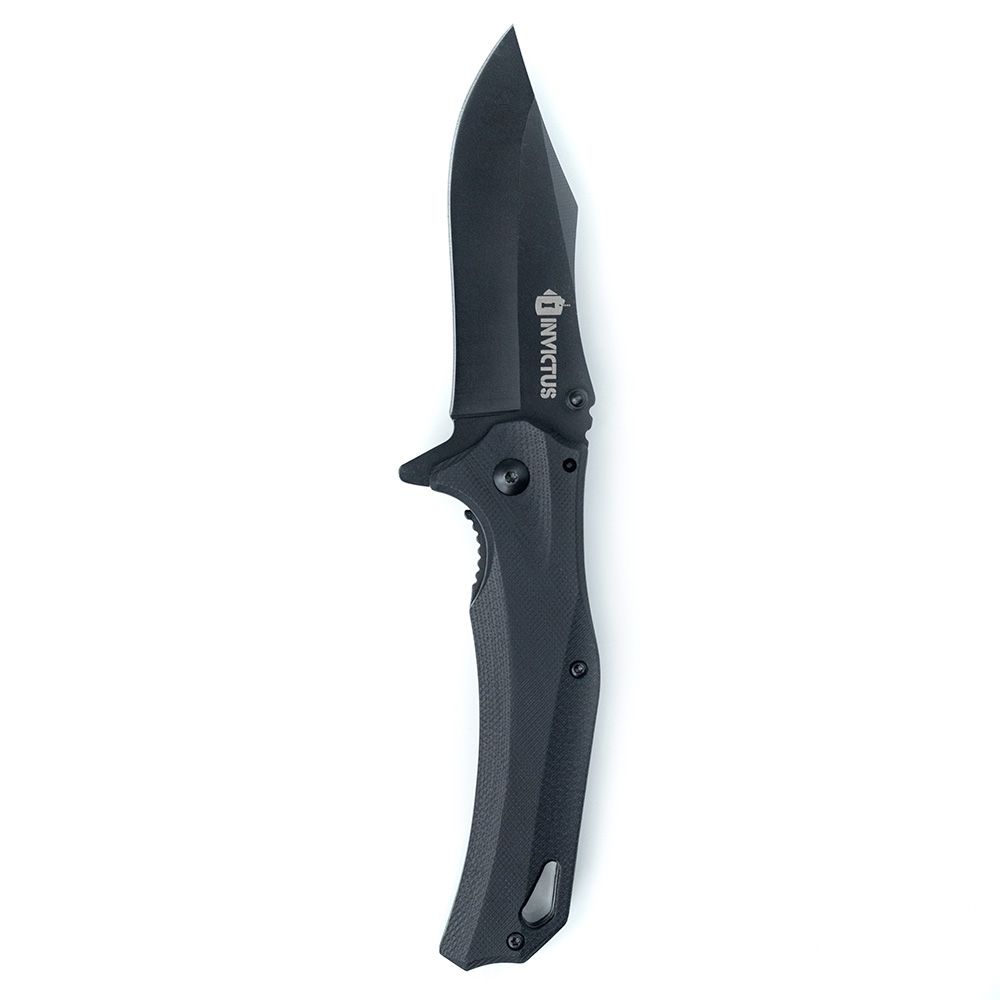 Canivete Tático Velado Invictus Spunk Inox 3cr13 All Black - LOJA WWART ...