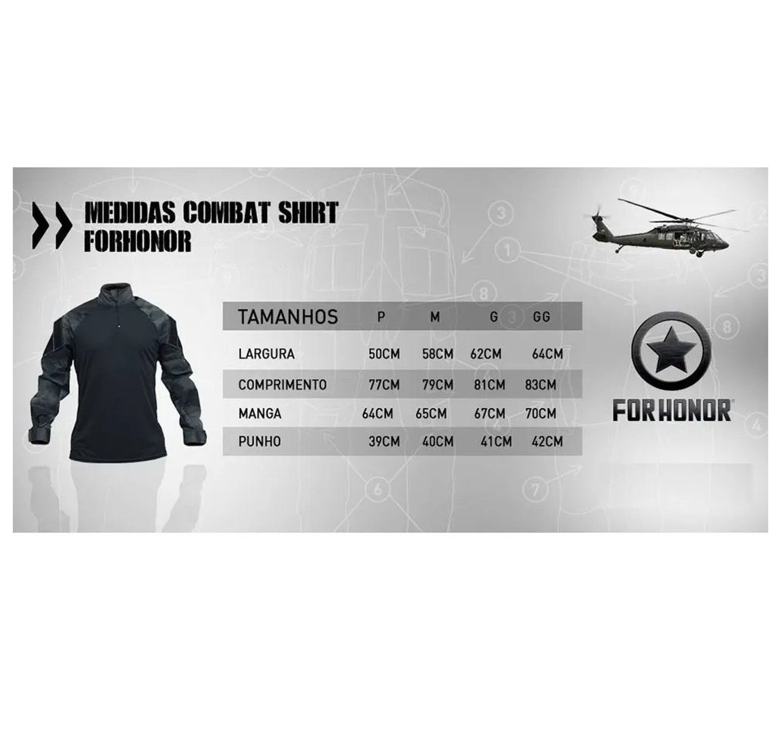 Combat Shirt Multicam For honor Manga Longa - LOJA WWART - Tático ...