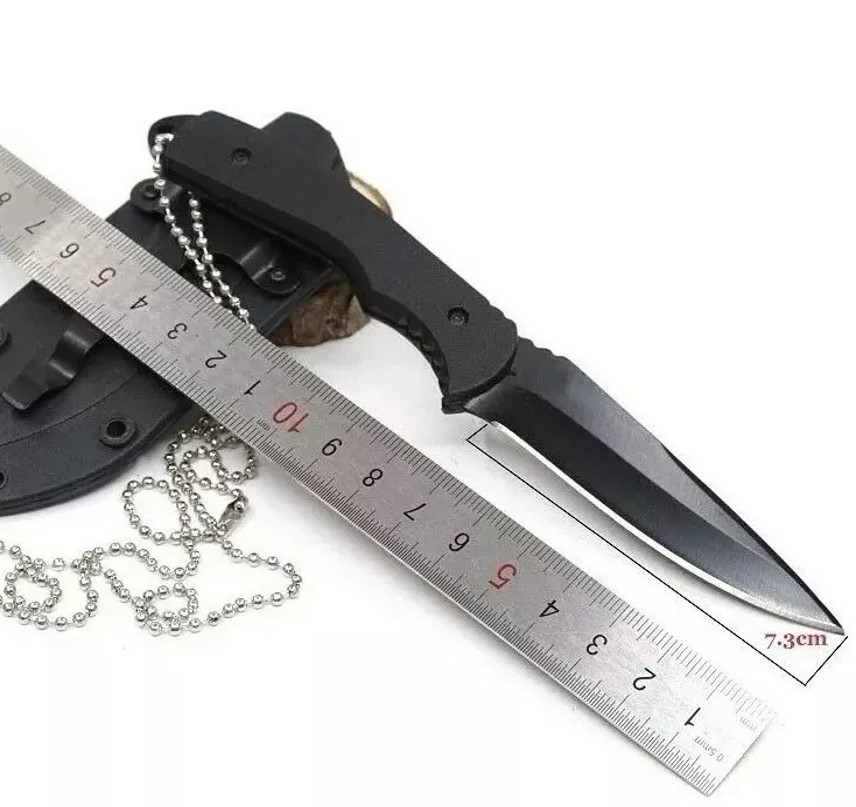 Faca de Auto-Defesa (Neck Knife) e Cintura com Bainha de Polímero ...