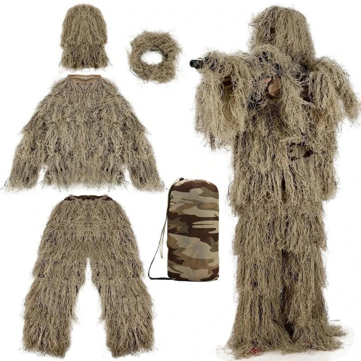 Traje de Camuflagem Ghillie Suit 3d - LOJA WWART - Tático Militar ...