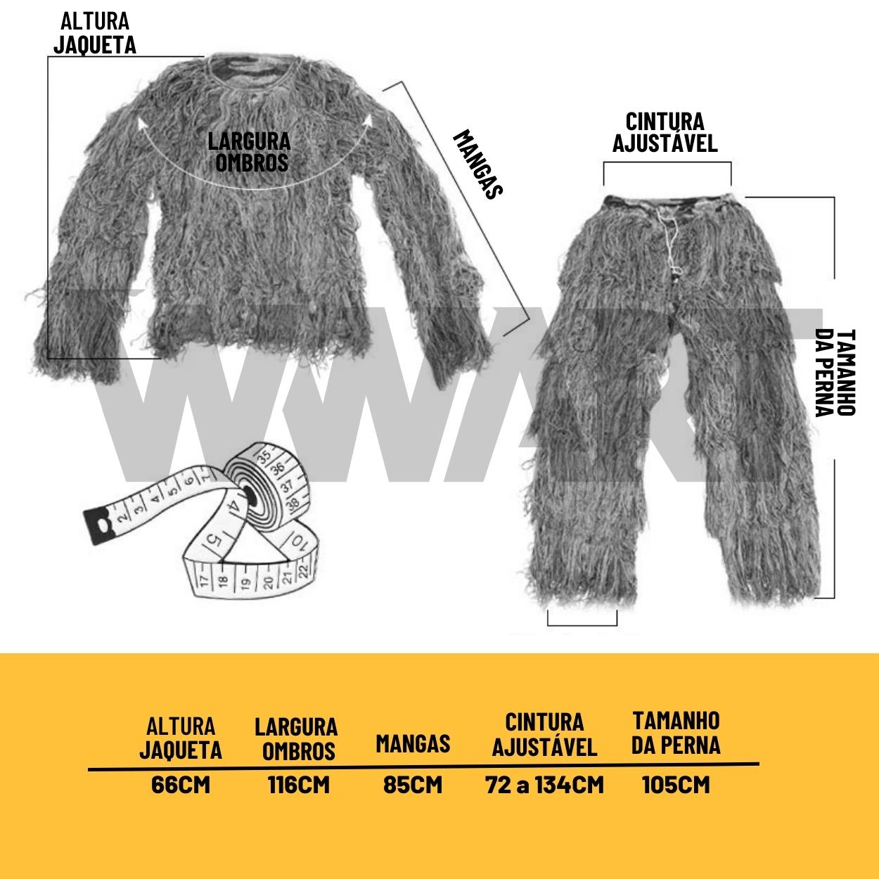Traje de Camuflagem Ghillie Suit 3d - LOJA WWART - Tático Militar ...